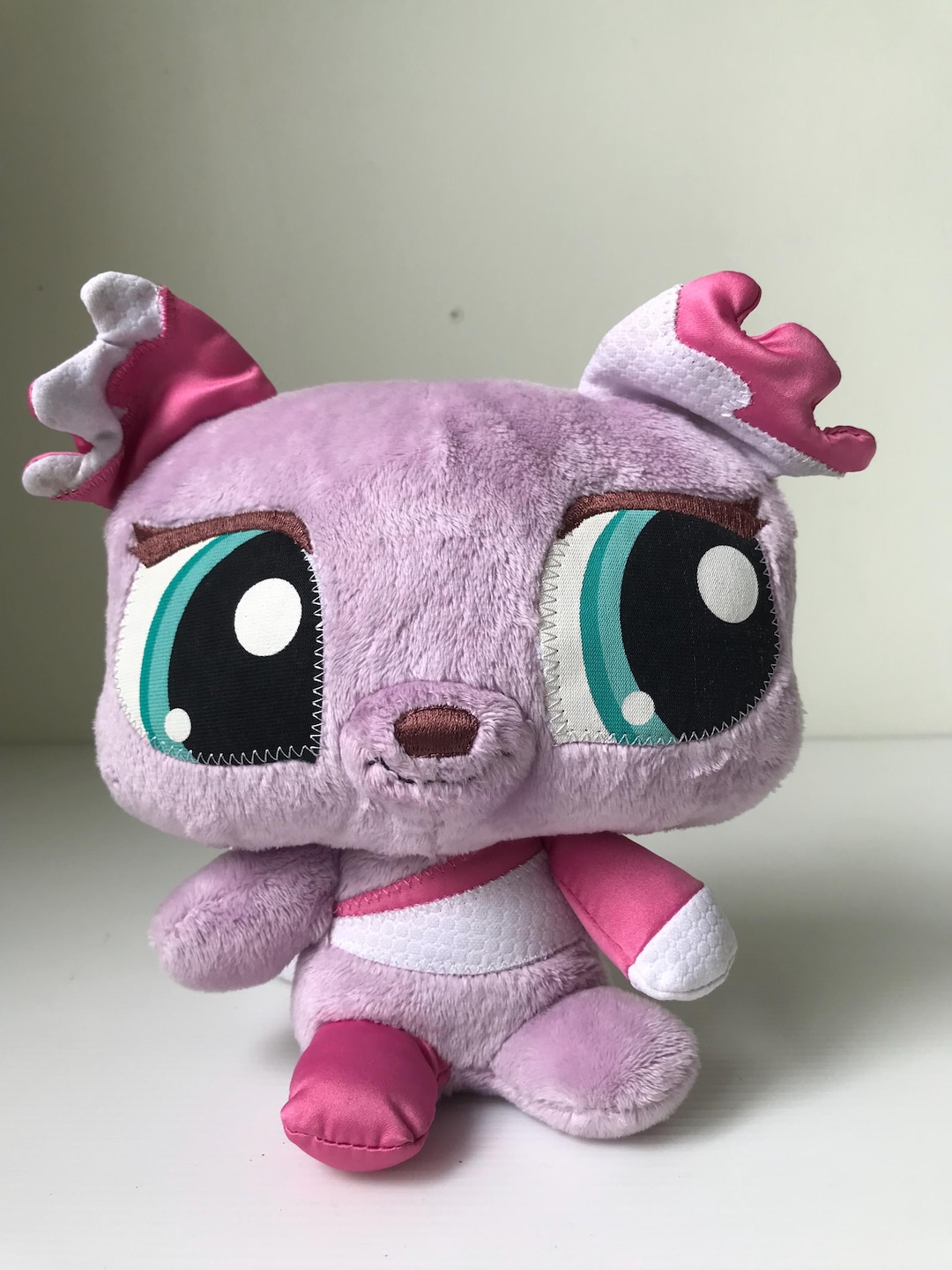 Littlest Pet Shop LPS Plush Wackiest Dog Purple Pink Stuffed Animal ...