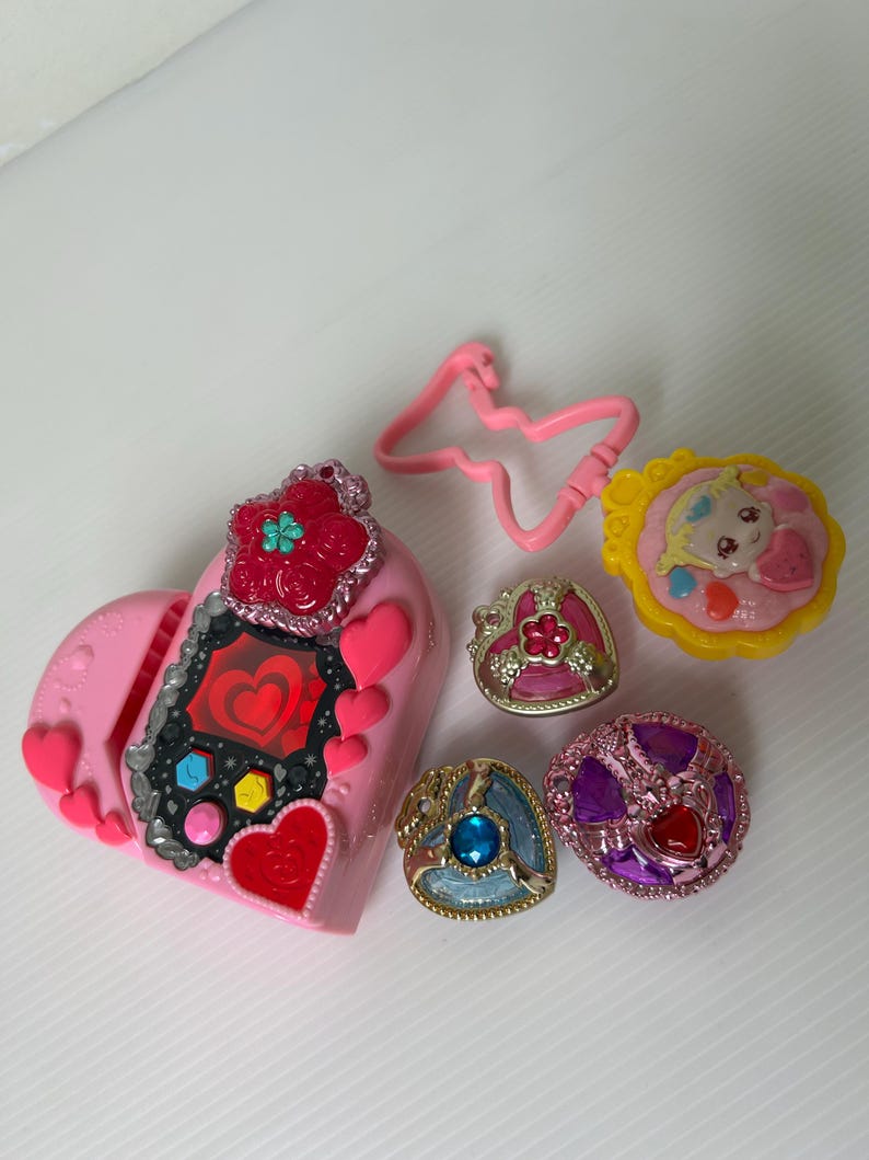 Hugtto! Precure Transformation Touch Phone Preheart DX Bandai Toy Japan ...