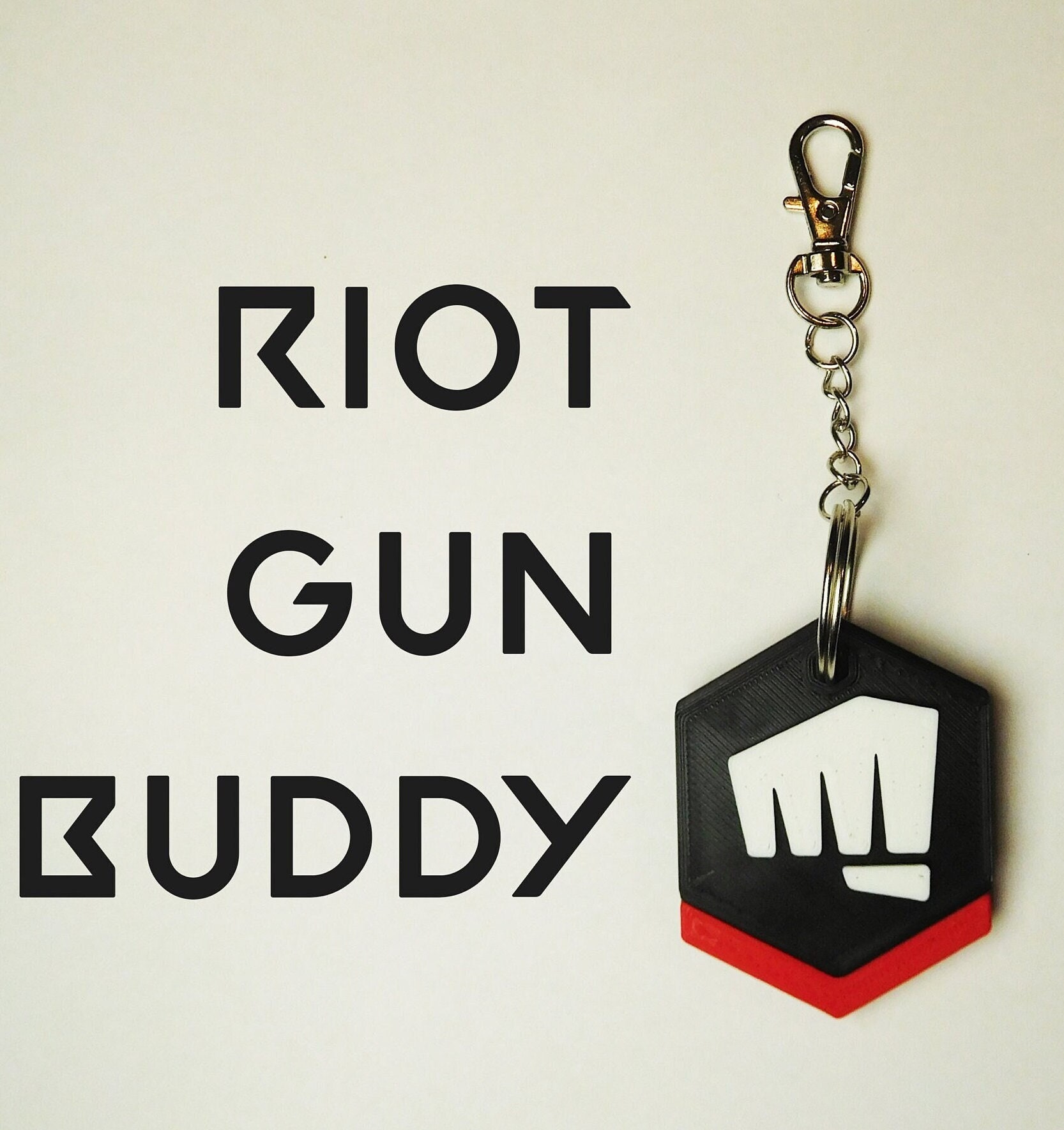 Riot Gun Buddy Keychain - Fist Bump Gun Buddy | VALORANT Gift Keychain ...