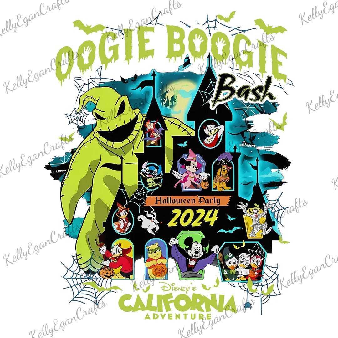 Vintage Oogie Boogie Bash 2024 Halloween Disney Castle Png, Mickey ...