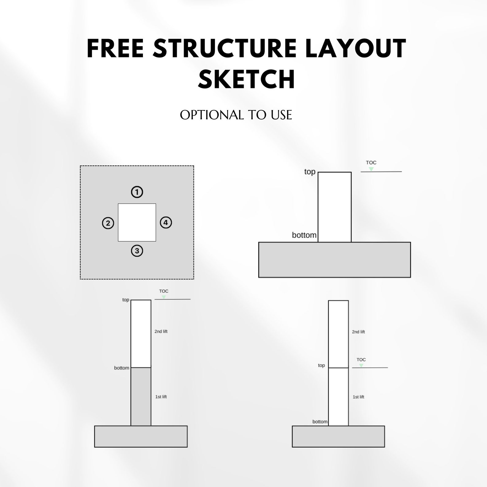 Column and Pedestal Survey Report Form, Geodetic Engineer's Form ...