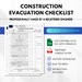 Construction Evacuation Checklist, Emergency Evacuation Procedure ...