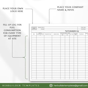 Fuel Consumption Log, Fuel Record Form, Fuel Withdrawal Monitoring Form ...