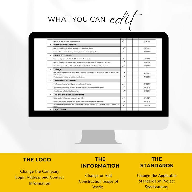Project Close-out Checklist, Project Completion Form, Certificate of ...