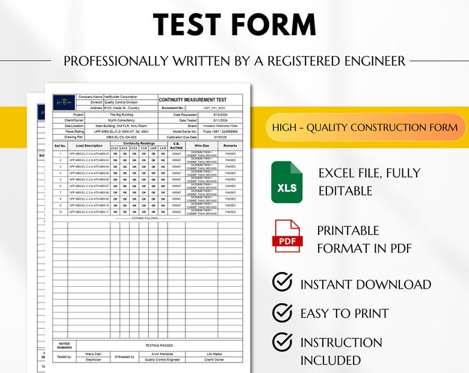 Quality Control Inspection Plan Template for Mechanical Works ...