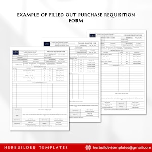 Purchase Requisition Form, Construction Material Request, Project ...