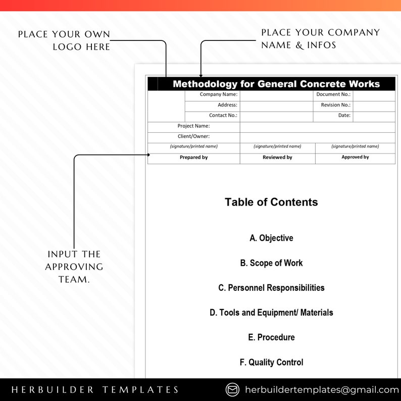 Methodology for General Concrete Works, Concrete Pouring Methodology ...