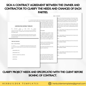 General Construction Contract Agreement, Building and Project Contract ...