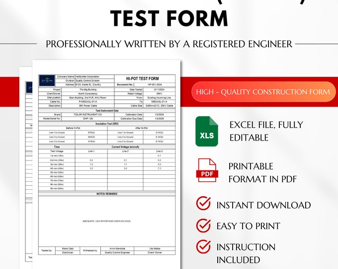 Quality Control Inspection Plan Template for Mechanical Works ...