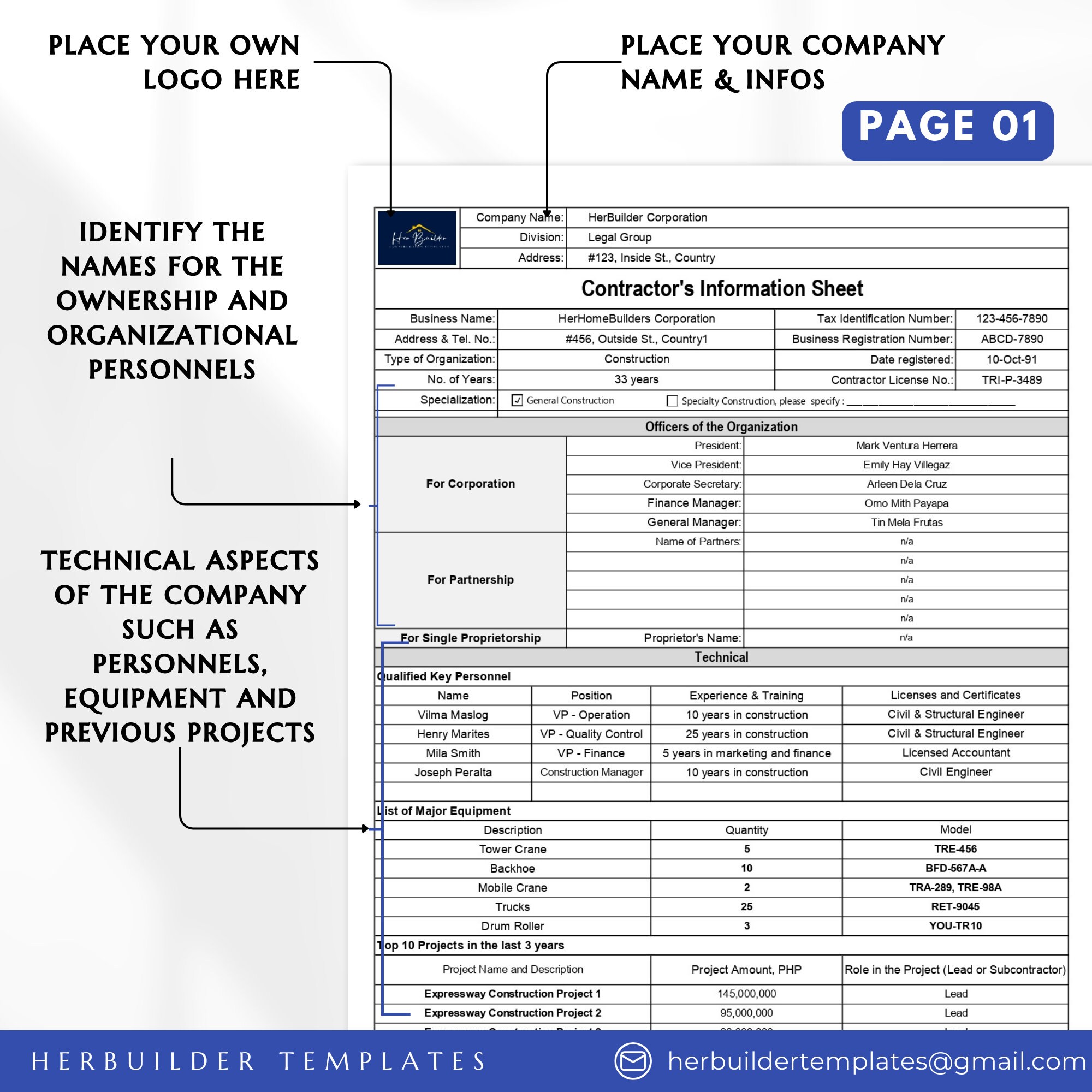 Contractor Information Sheet Form, Contractor Pre-qualification Form ...