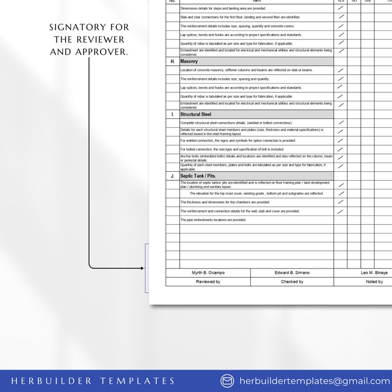 Structural Design Development Checklist, Drawing Checklist, Design ...