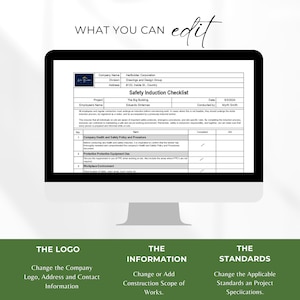 Construction Safety Induction Checklist, Safety Orientation Form ...