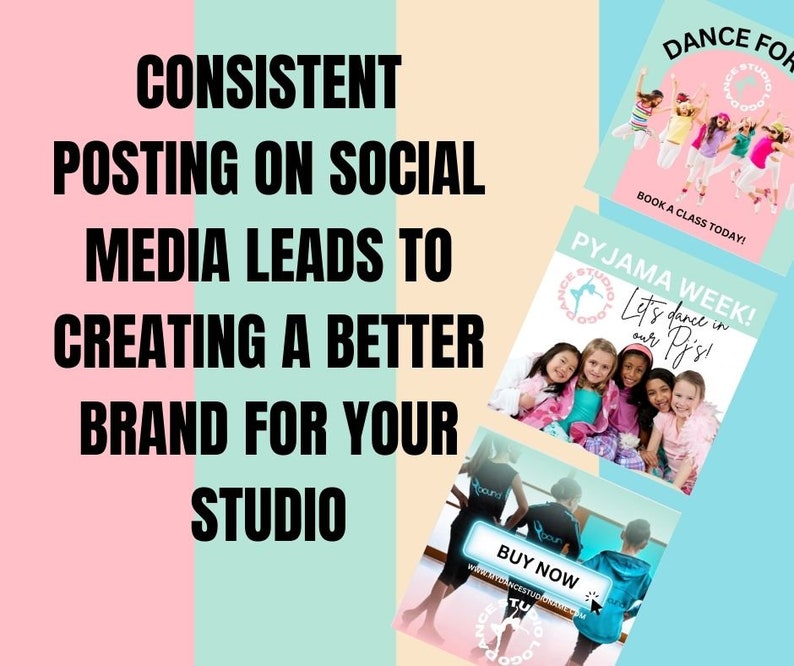 50 Dance Studio Social Media Canva Templates Digital Download - Etsy