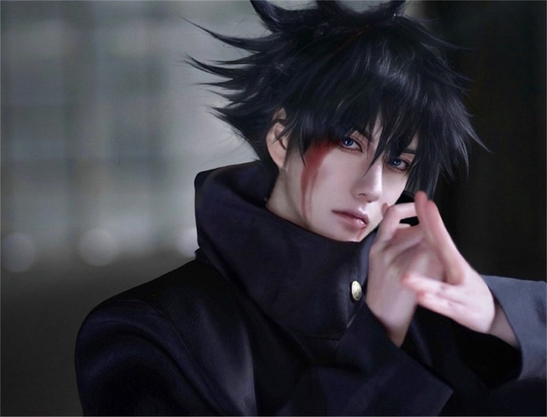 Fushiguro Megumi Cosplay Costume, Fushiguro Megumi Wig, Anime Manga ...