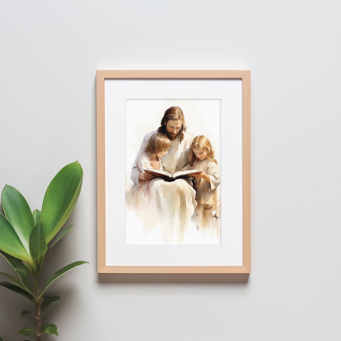 Jesus Christ Reading to Children Jesus Painting Christ With Children ...