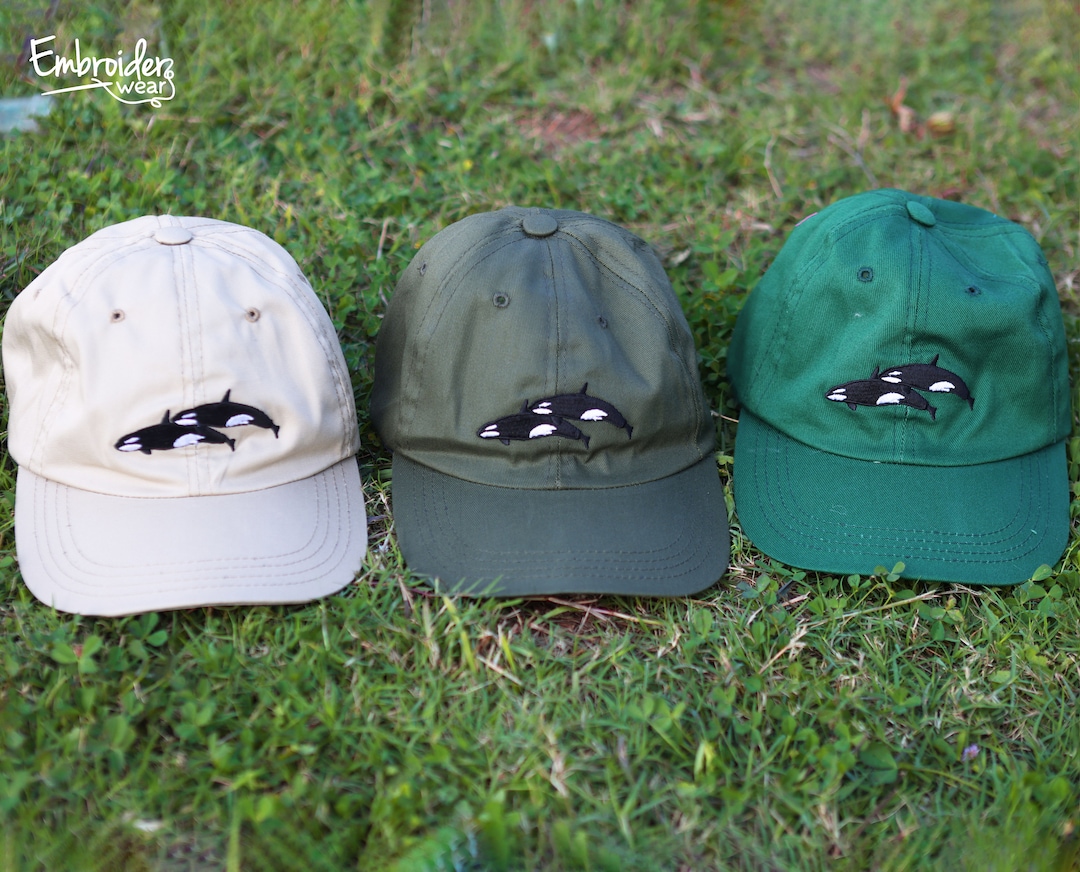 Orca Whale Hat, Embroidered Killer Whale Fishing Cap, Sea Animal Summer ...