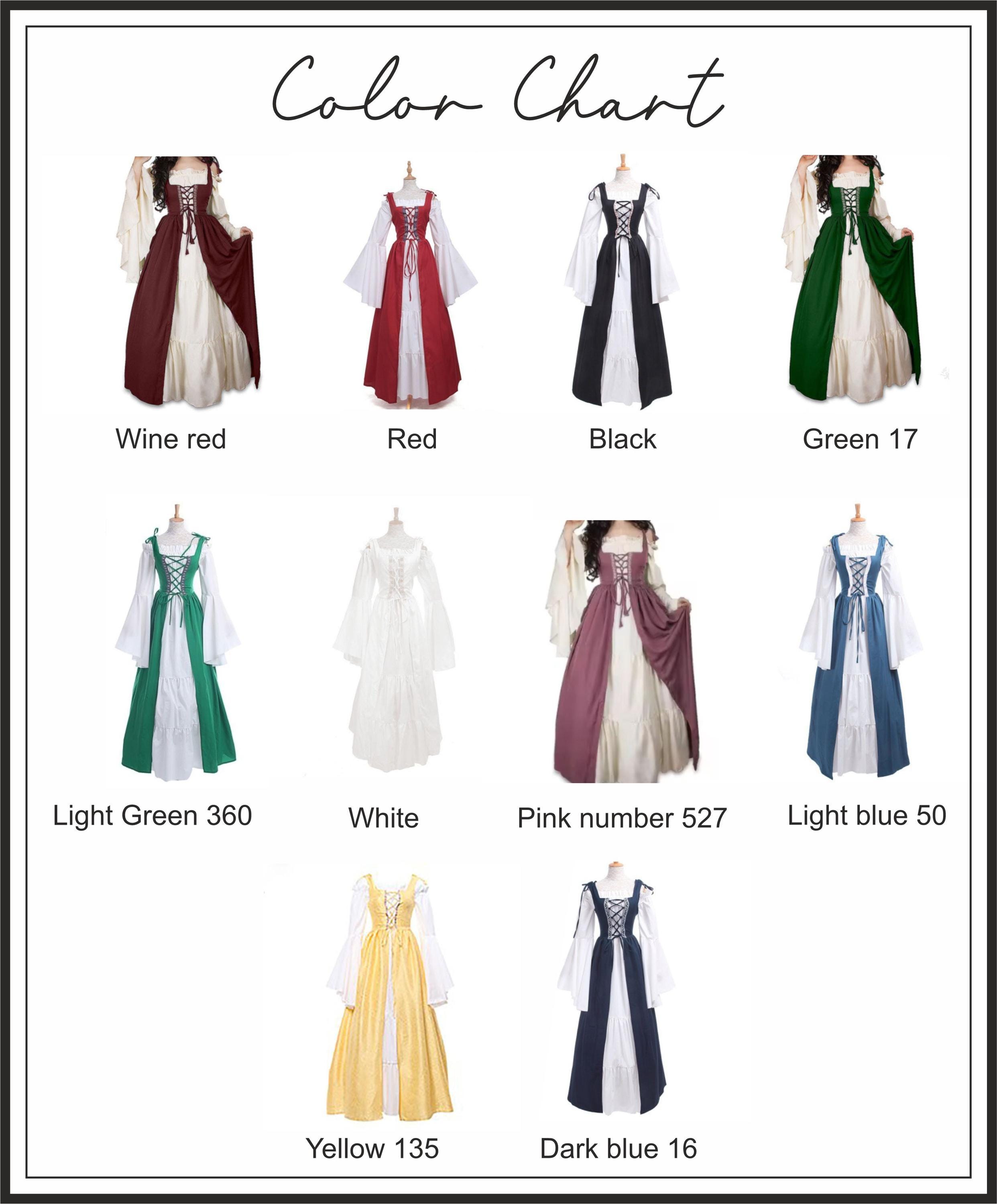 Renaissance Peasant Dress, Medieval Tavern Maiden Costume, Vintage ...