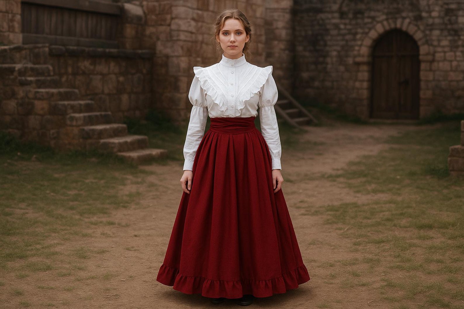 Victorian Fantasy Costume Dress, Renaissance Faire Gown, Vintage High ...