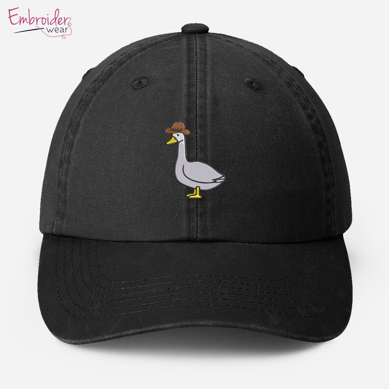 Goose Embroidered Vintage Hat, Silly Duck Summer Snapback Cap, Goose ...