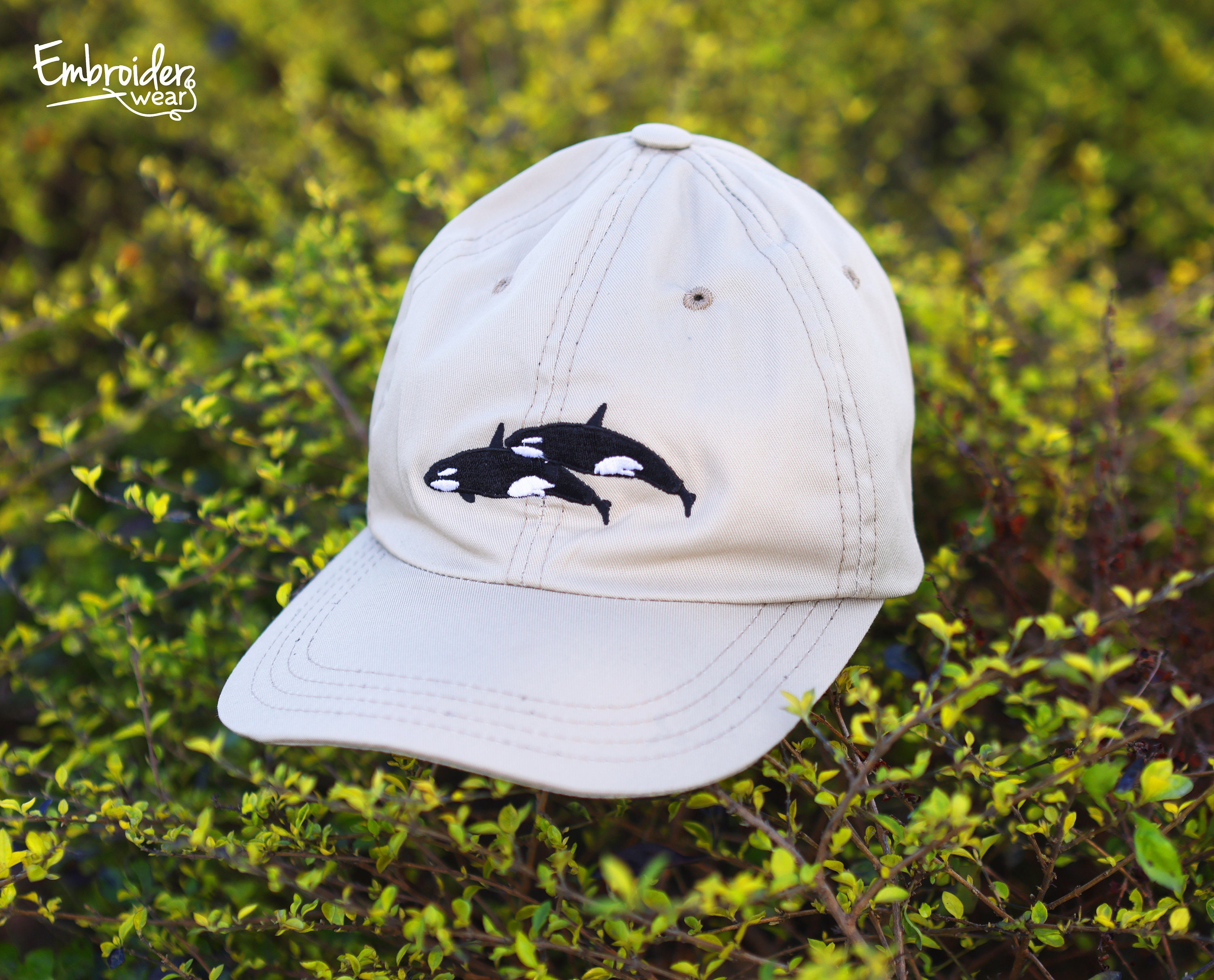 Orca Whale Hat, Embroidered Killer Whale Fishing Cap, Sea Animal Summer ...