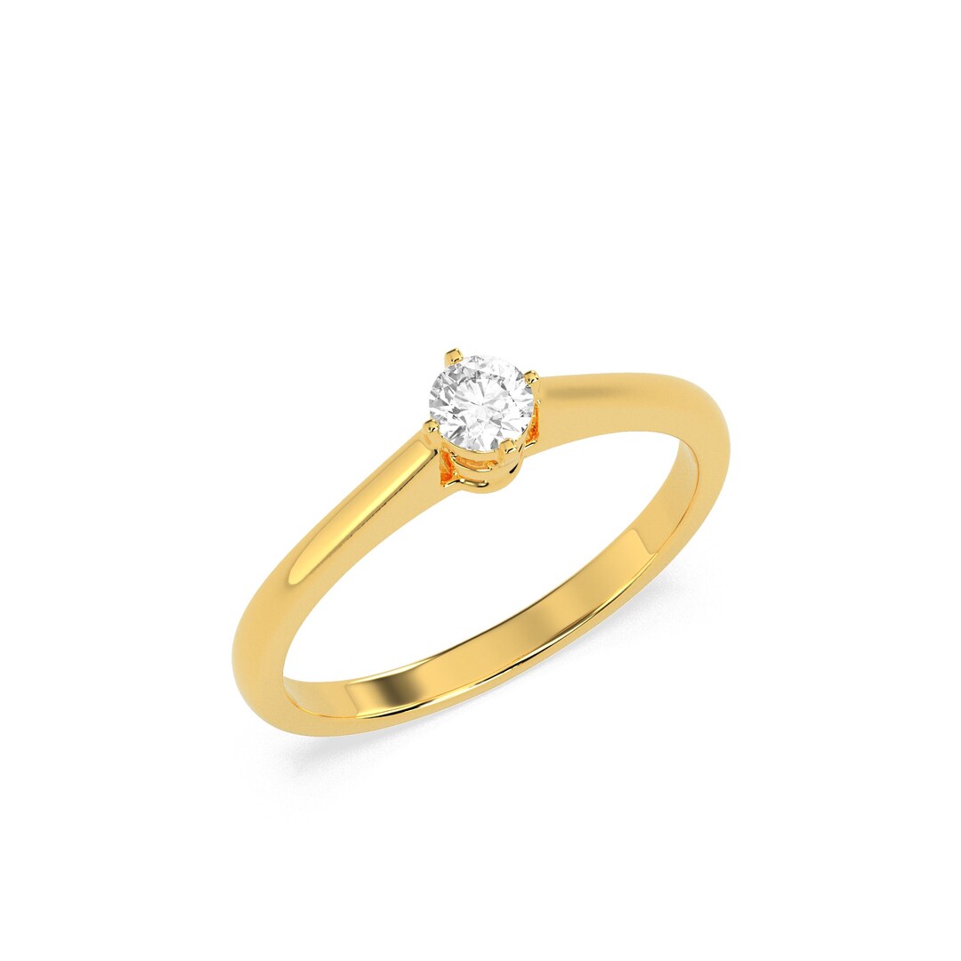 Opal Essence Solitaire Ring - Classic Elegance by Godaharidev - Etsy