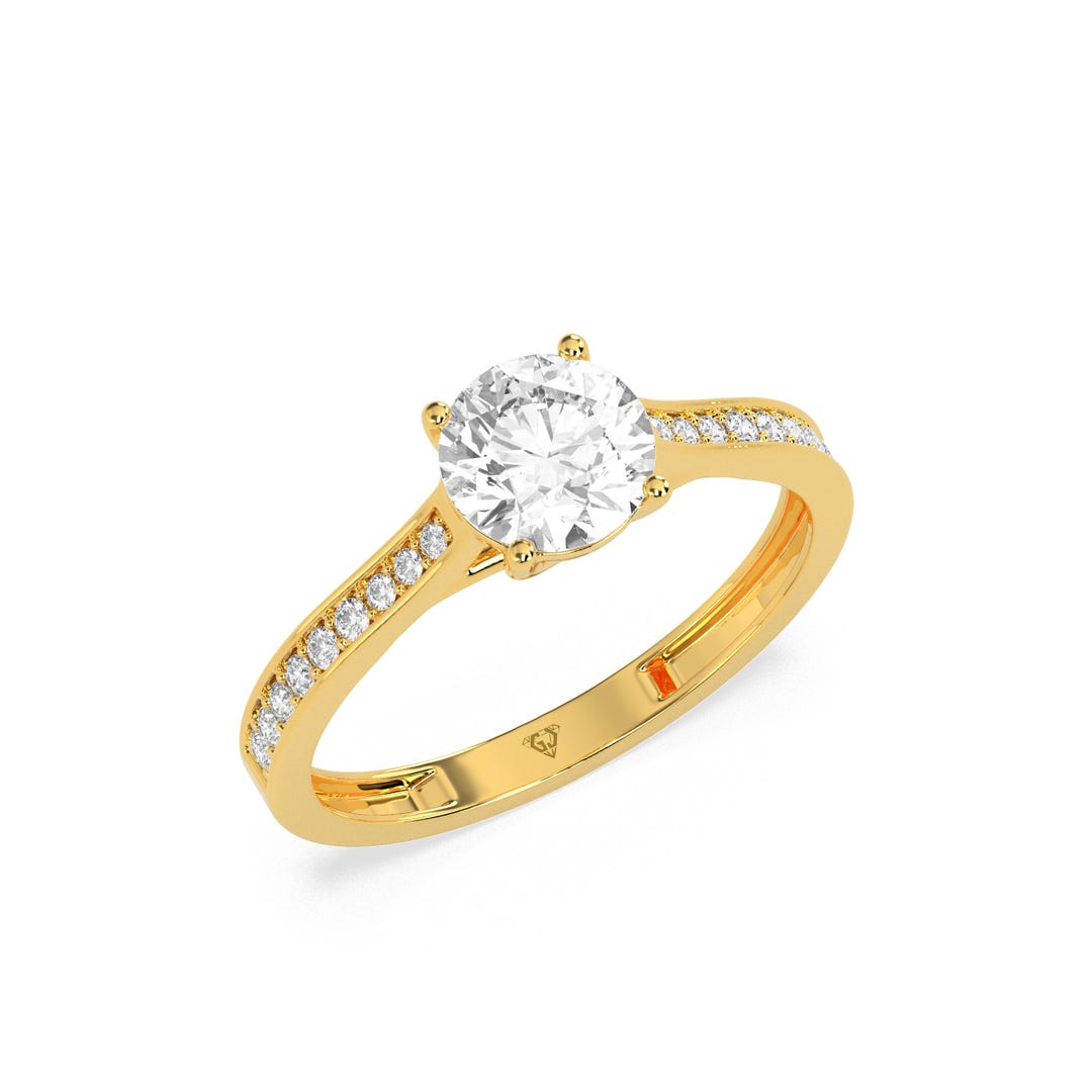 Classic Sparkle Diamond Ring - Etsy