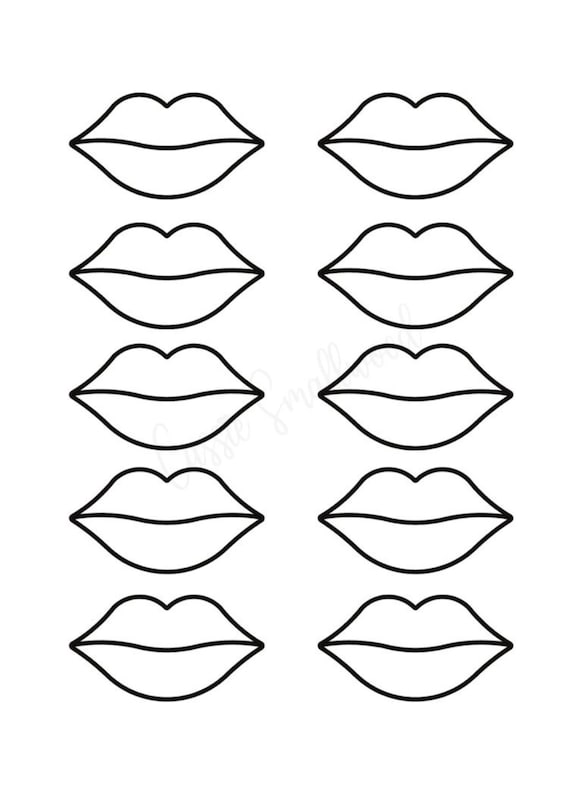 Plantilla De Labios Imprimible Amazon.com: 3 Plantillas De Delineador