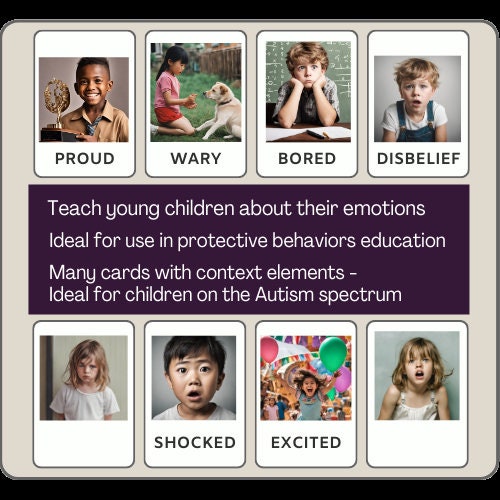 Kids Emotions Flashcards | Montessori Feelings Cards | Printable for ...