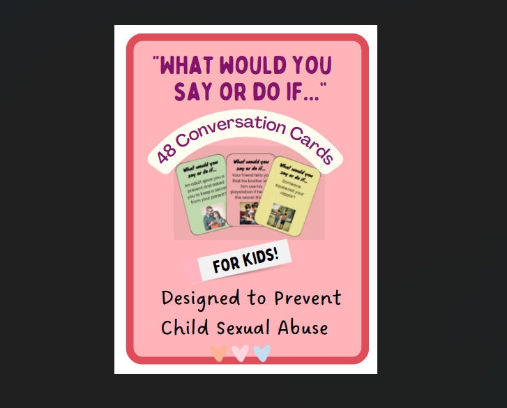 Conversation Cards Flashcards | Prevent Child Sexual Abuse | Body ...