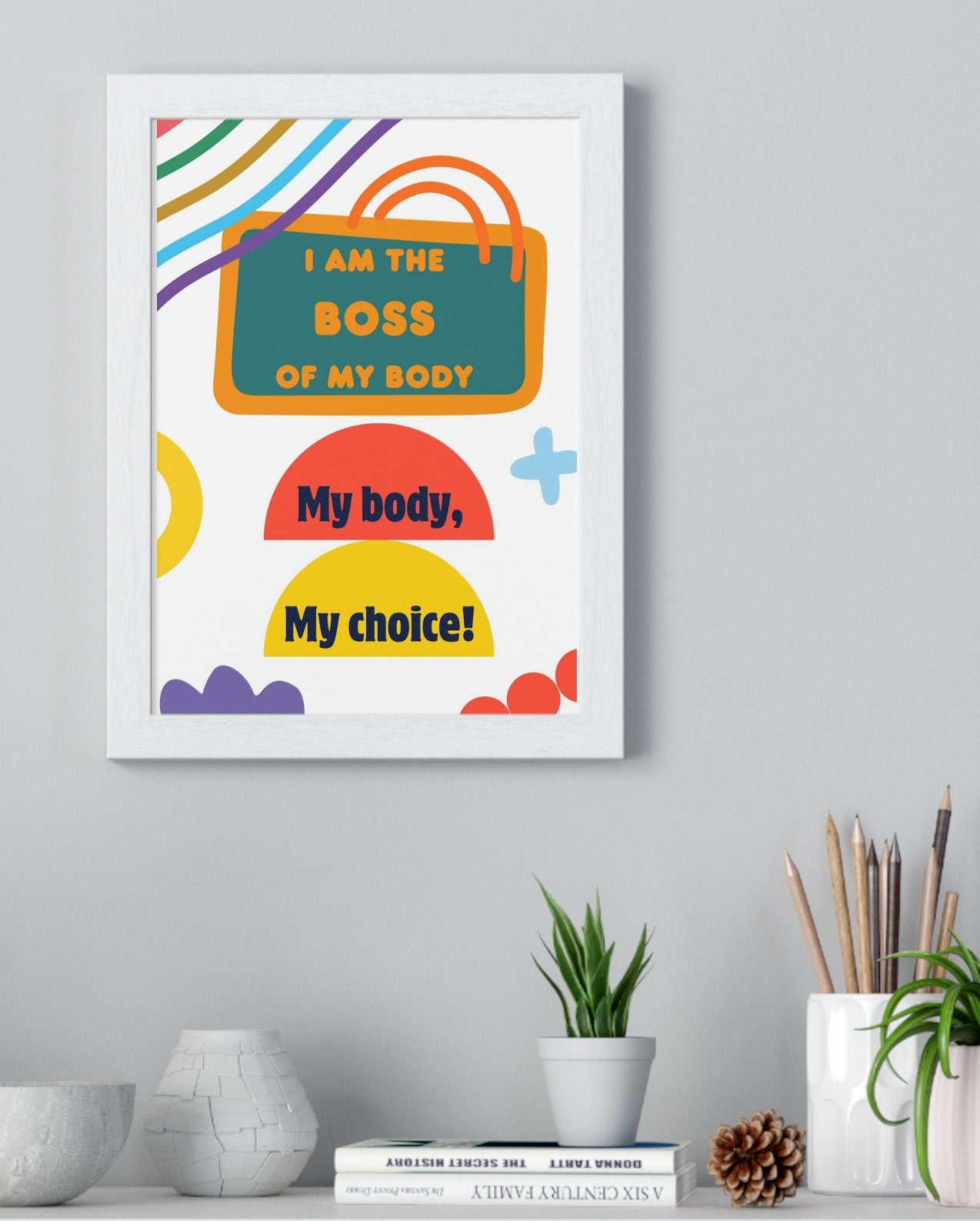 5 Kids Body Autonomy Posters Printable Wall Art Consent Education for ...