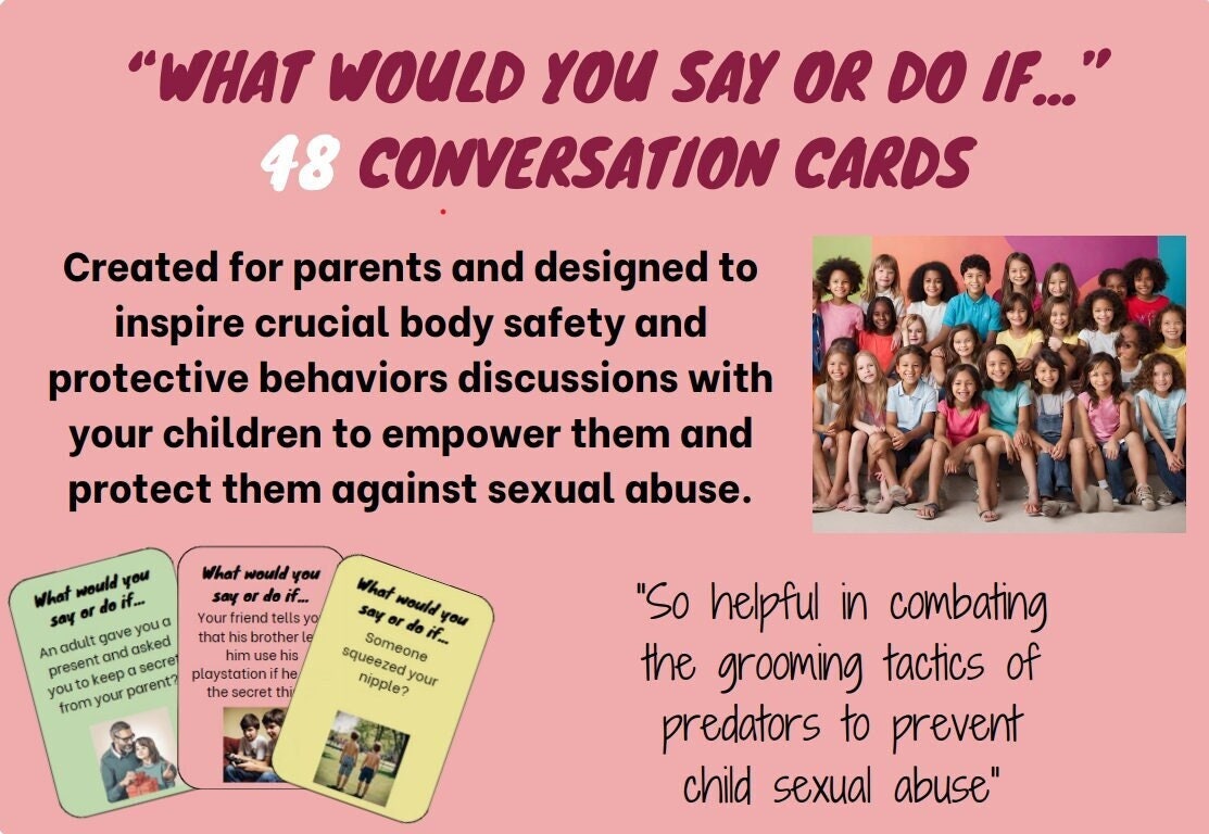 Conversation Cards Flashcards | Prevent Child Sexual Abuse | Body ...