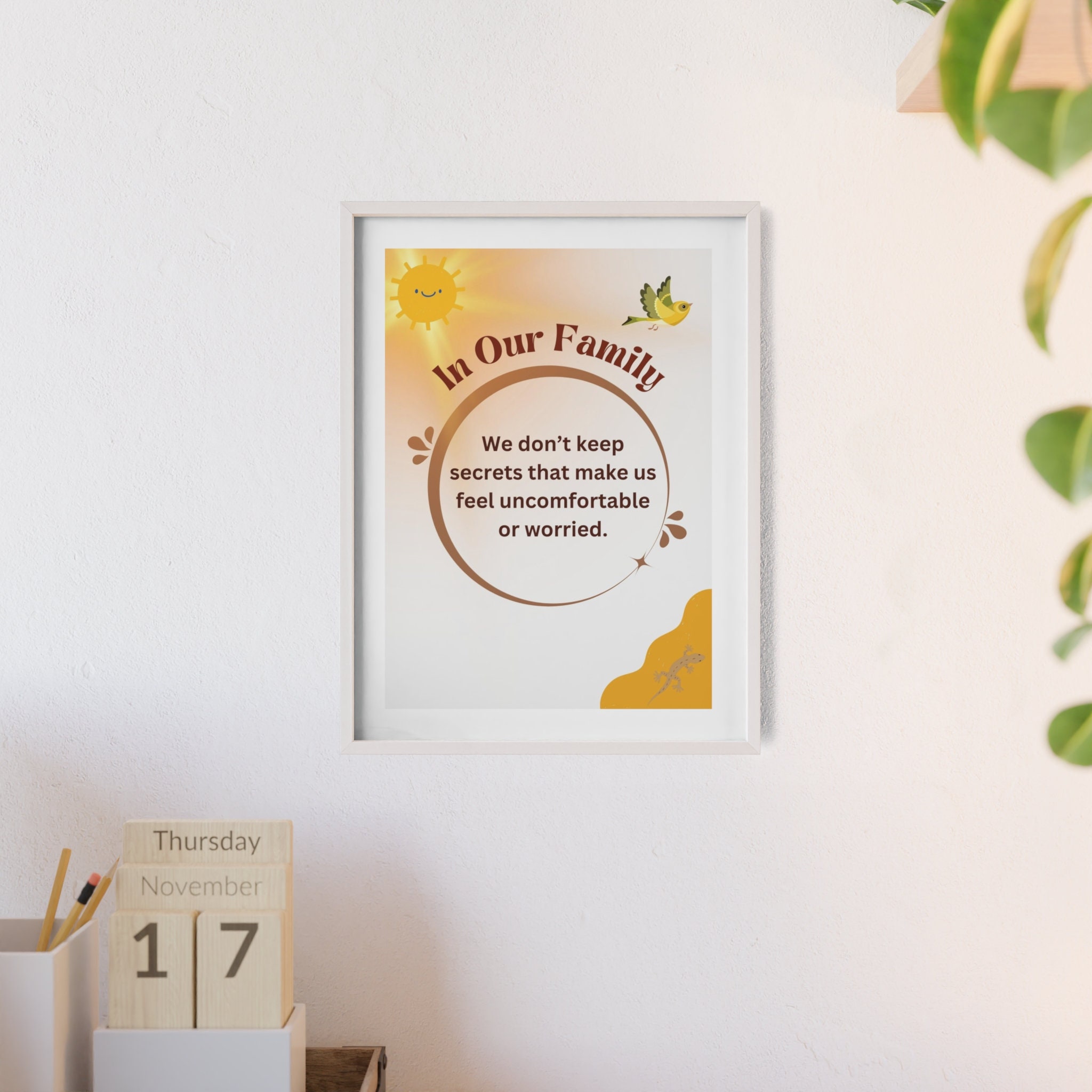 4 Family Body Safety Rules Posters Printable Wall Art Consent Education ...