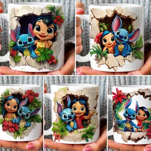 3D Effect Stitch Mugwrap, 11 Oz & 15 Oz Mug Bundle Sublimation Wrap ...