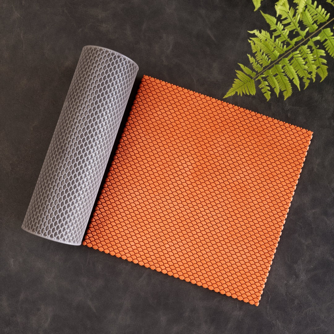 Micro Scales Texture Roller Seamless Polymer Clay Texture Roller ...