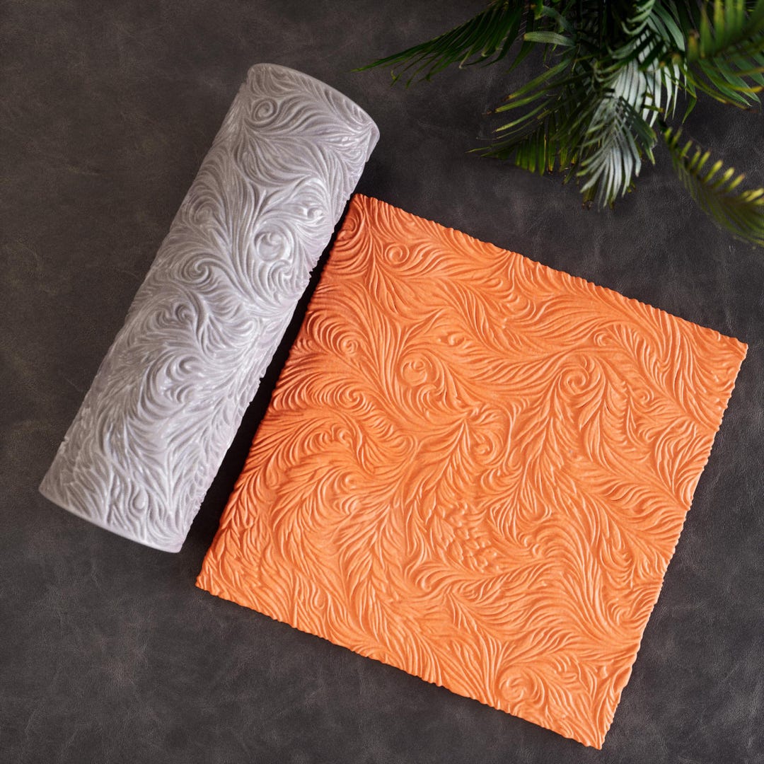 Fur Texture Roller Seamless Polymer Clay Texture Roller Embossing ...