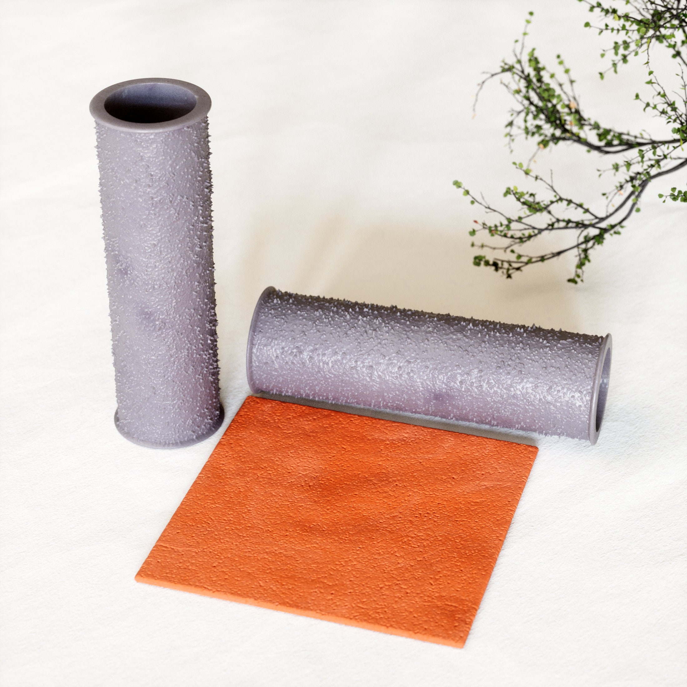 Sandpaper Texture Roller Seamless Polymer Clay Texture Roller Embossing ...