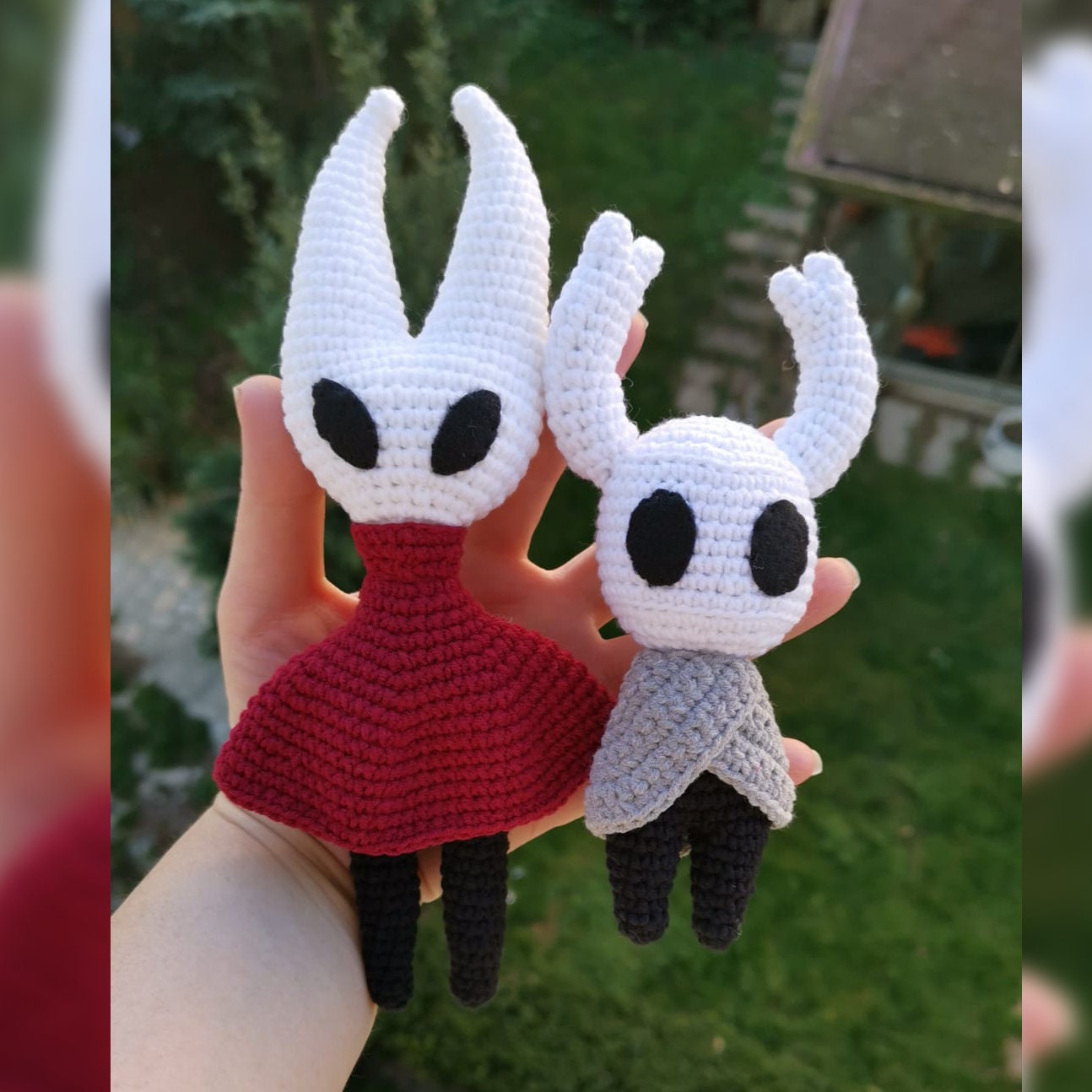 Hollow Knight Plush, Hollow Knight and Hornet Handmade Crochet ...