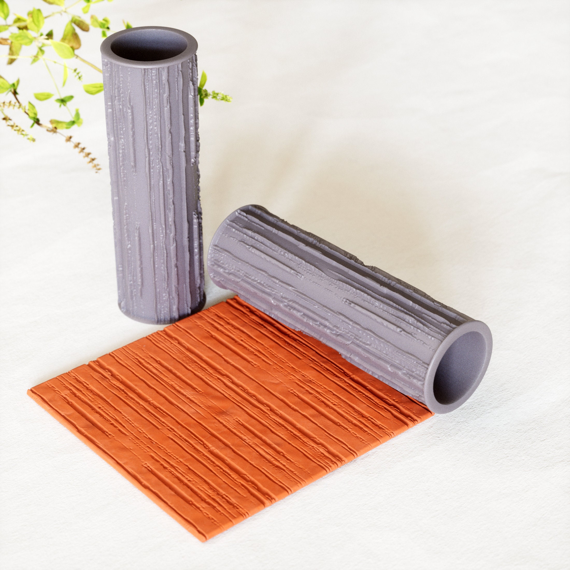 Wood Texture Roller Polymer Clay Texture Roller Embossing Roller Wood ...