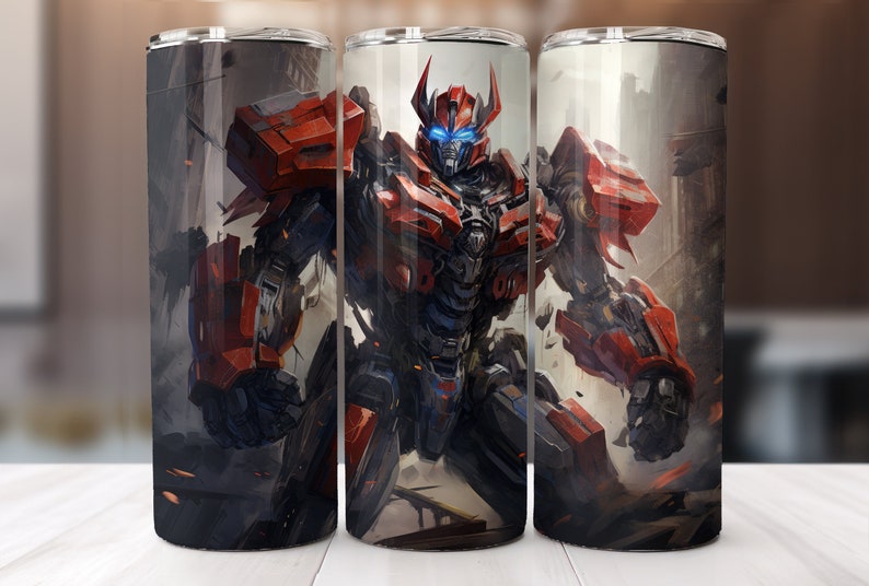 Transformers 20 Oz Sublimation Tumbler Design, 9.3 X 8.2 Straight ...