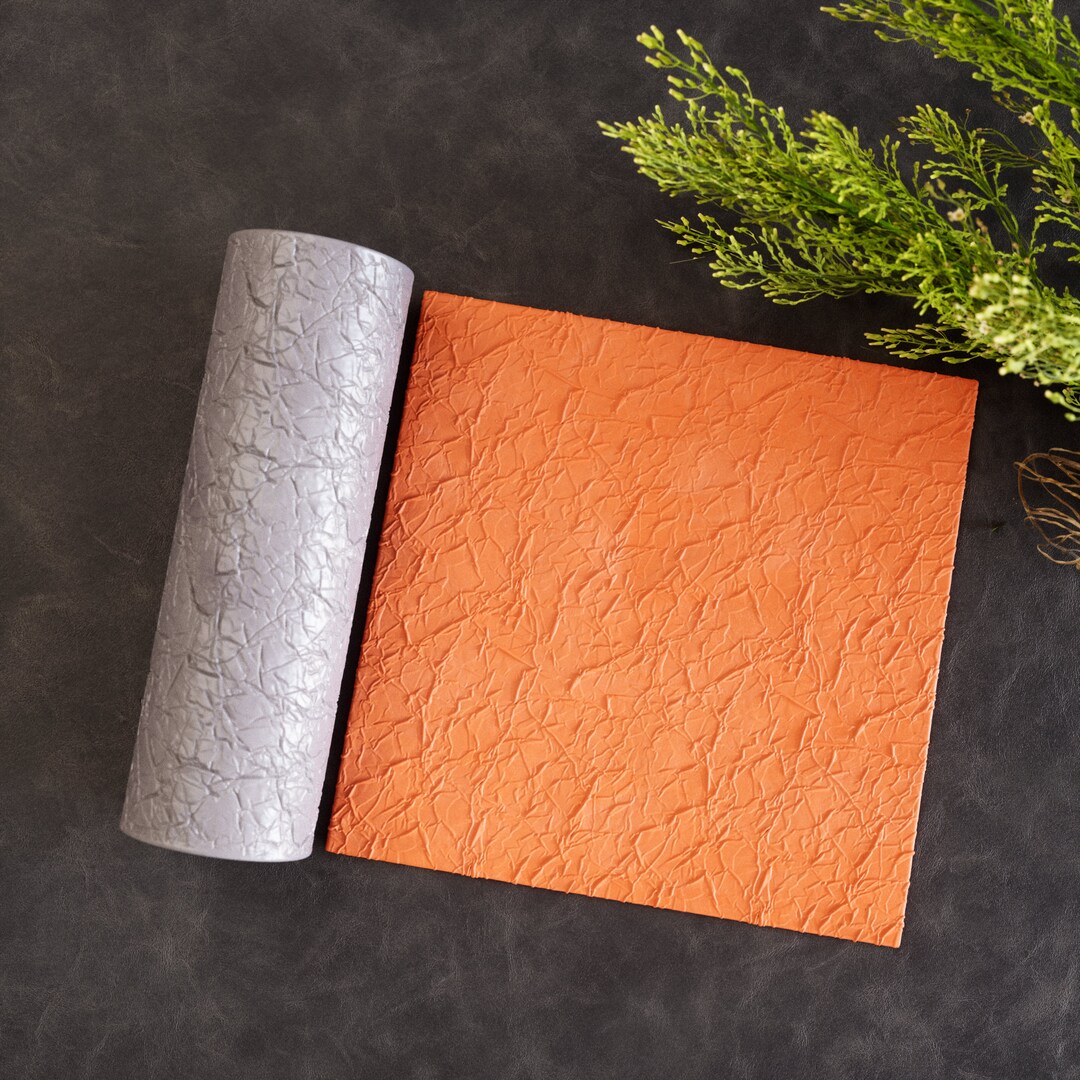 Crumpled Texture Roller Polymer Clay Texture Roller Embossing Roller ...