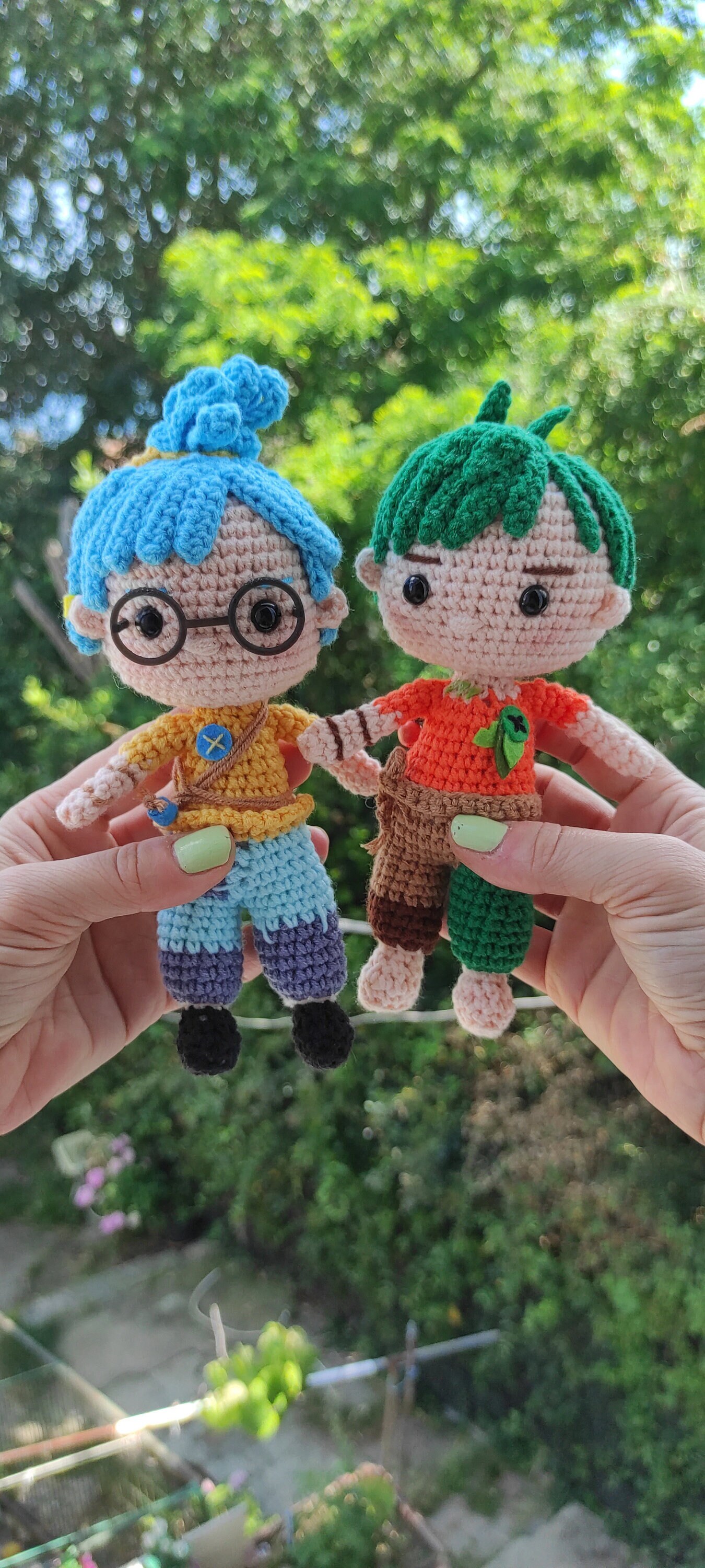 Cody and May Crochet Dolls, Handmade Crochet It Takes Two Gift, May and Cody It Takes Two ...