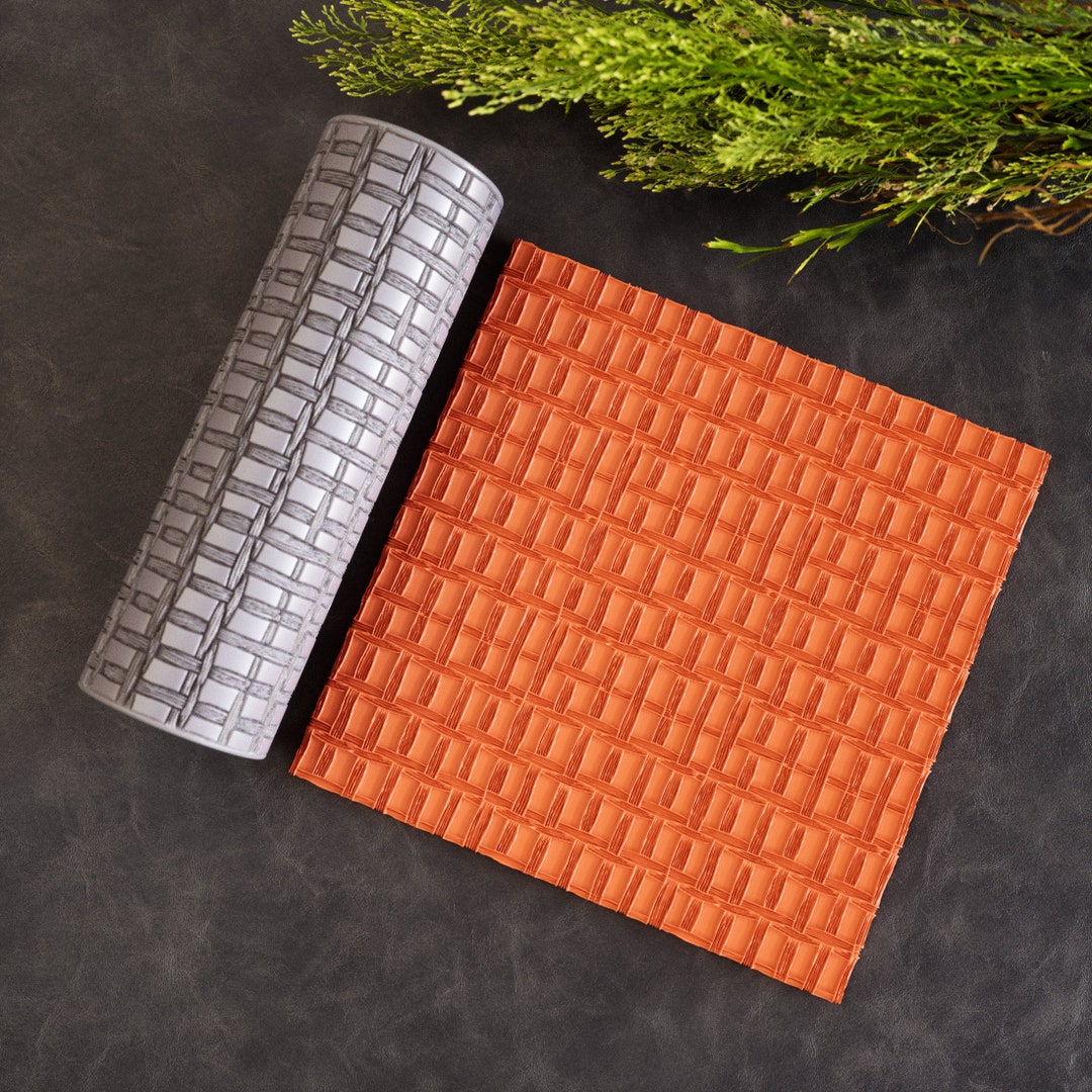 Basket Weave Texture Roller Polymer Clay Texture Roller Embossing ...
