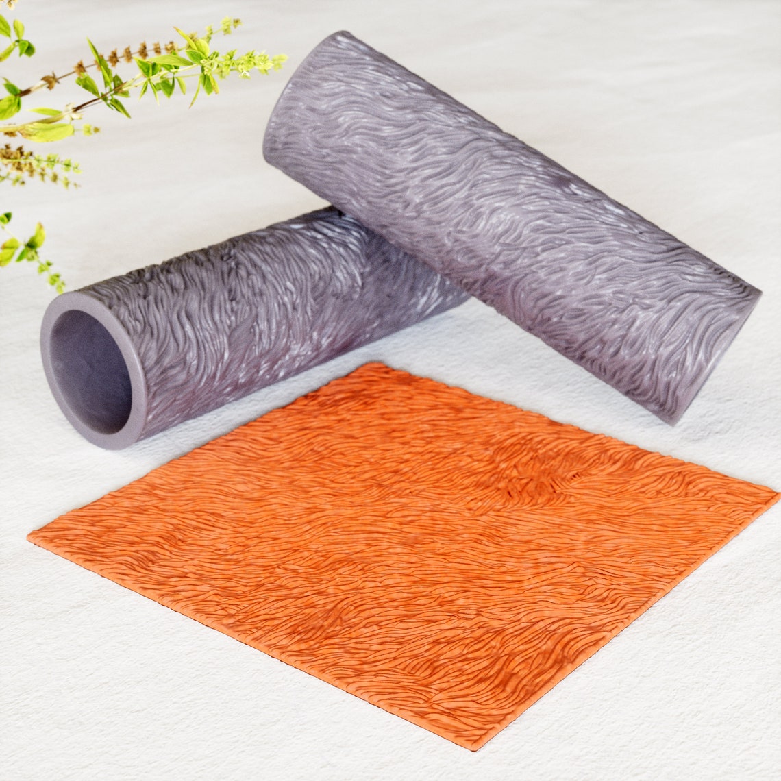 Fur Texture Roller Polymer Clay Texture Roller Embossing Roller Fur ...