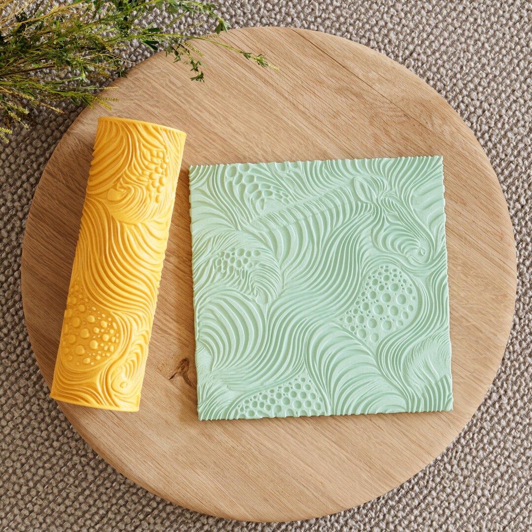 Animal Texture Roller Seamless Polymer Clay Texture Roller Embossing ...