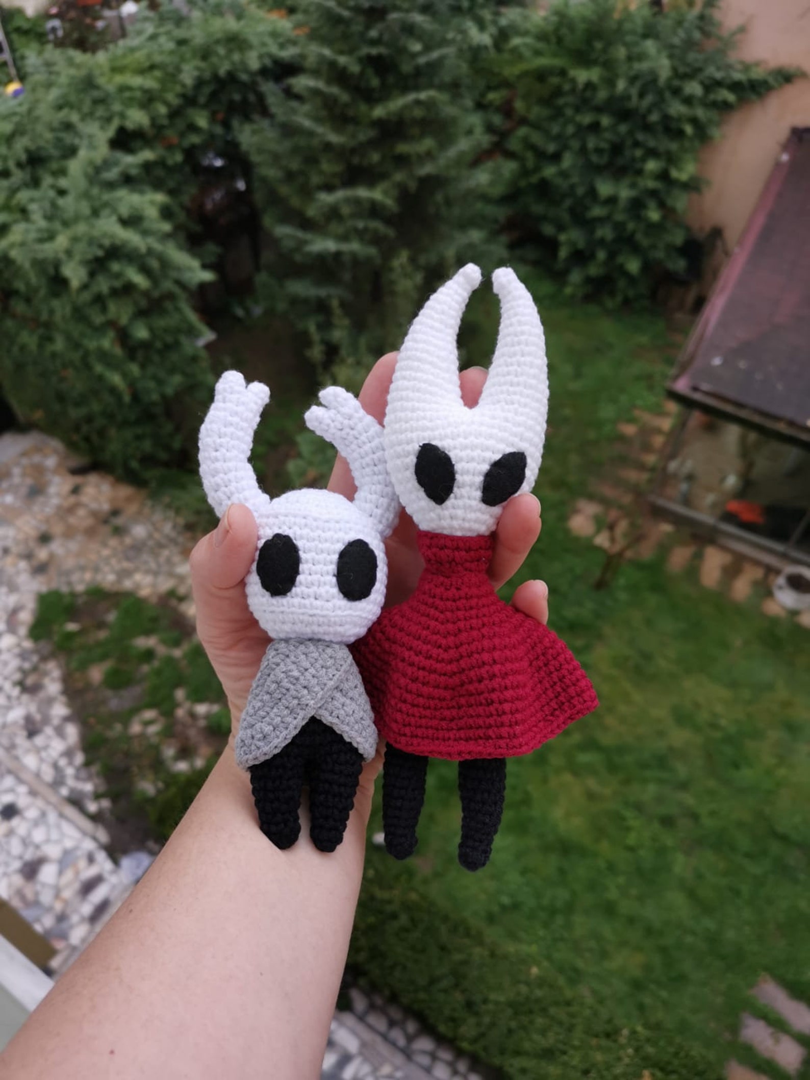 Hollow Knight Plush, Hollow Knight and Hornet Handmade Crochet ...