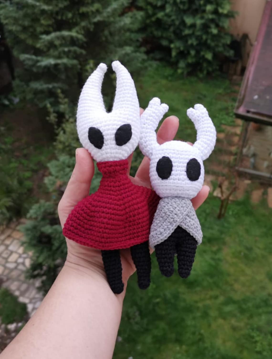 Hollow Knight Plush, Hollow Knight and Hornet Handmade Crochet ...
