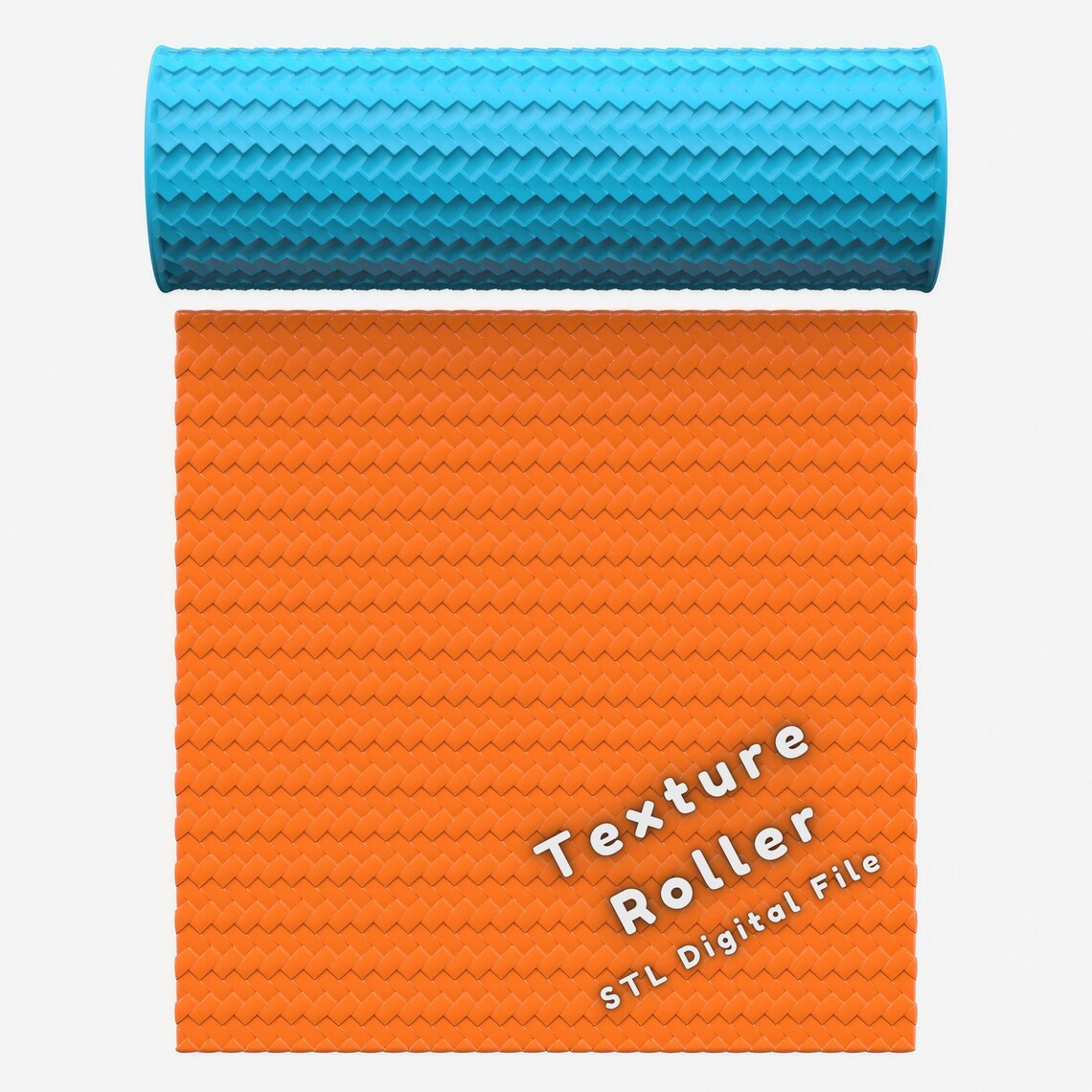 Braided Texture Roller STL Digital File for 3D Printing Seamless ...
