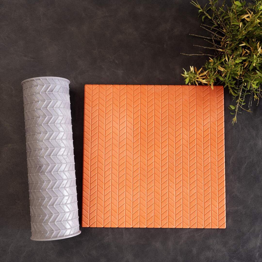 Tiles Texture Roller Seamless Polymer Clay Texture Roller Embossing ...