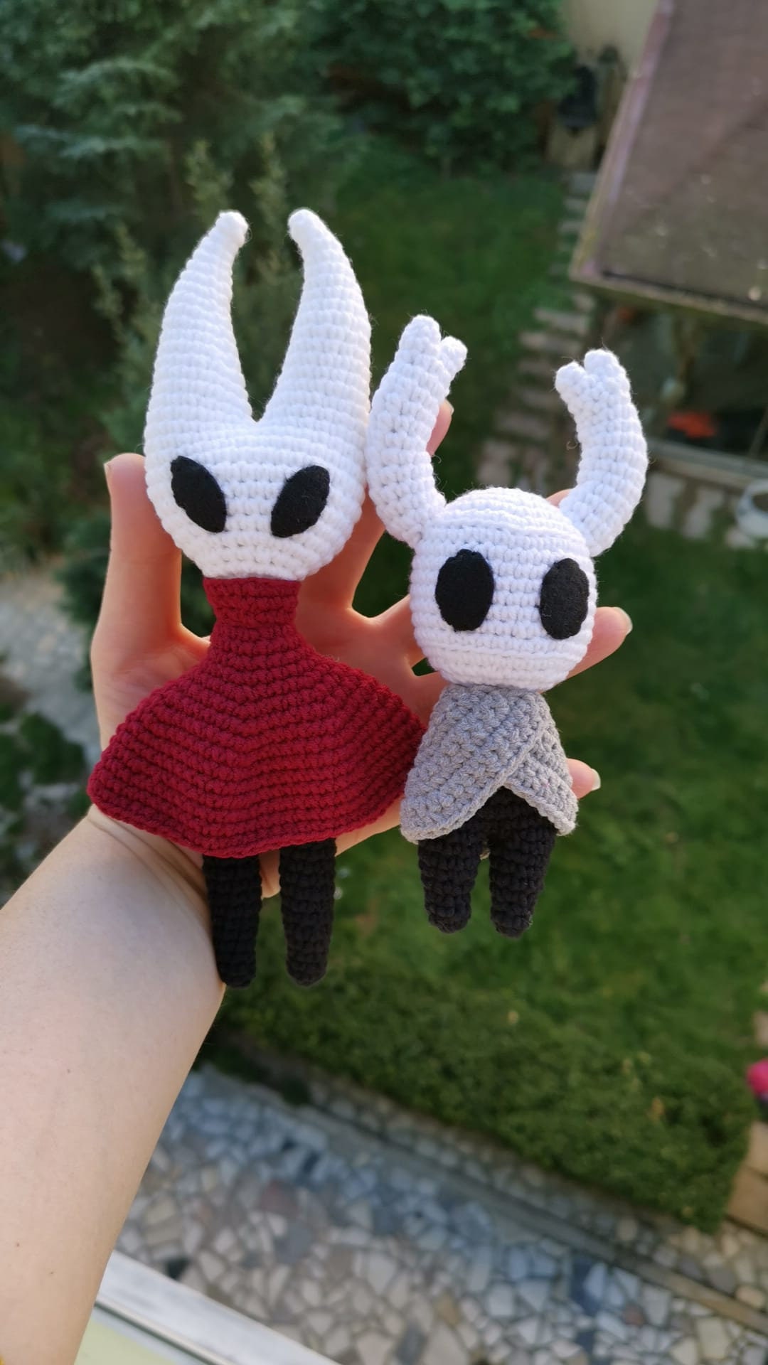 Hollow Knight Plush, Hollow Knight and Hornet Handmade Crochet ...