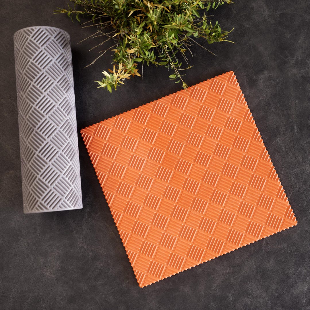 Metal Weave Texture Roller Seamless Polymer Clay Texture Roller ...